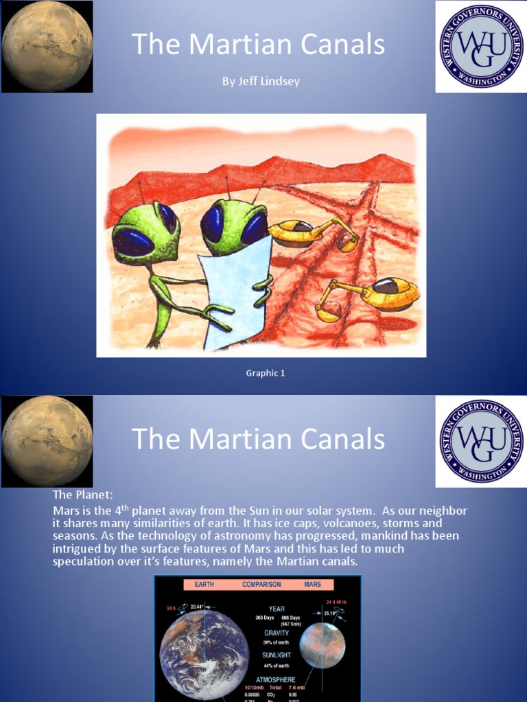 The Martian Canals: by Jeff Lindsey | PDF | Mars | Outer Space
