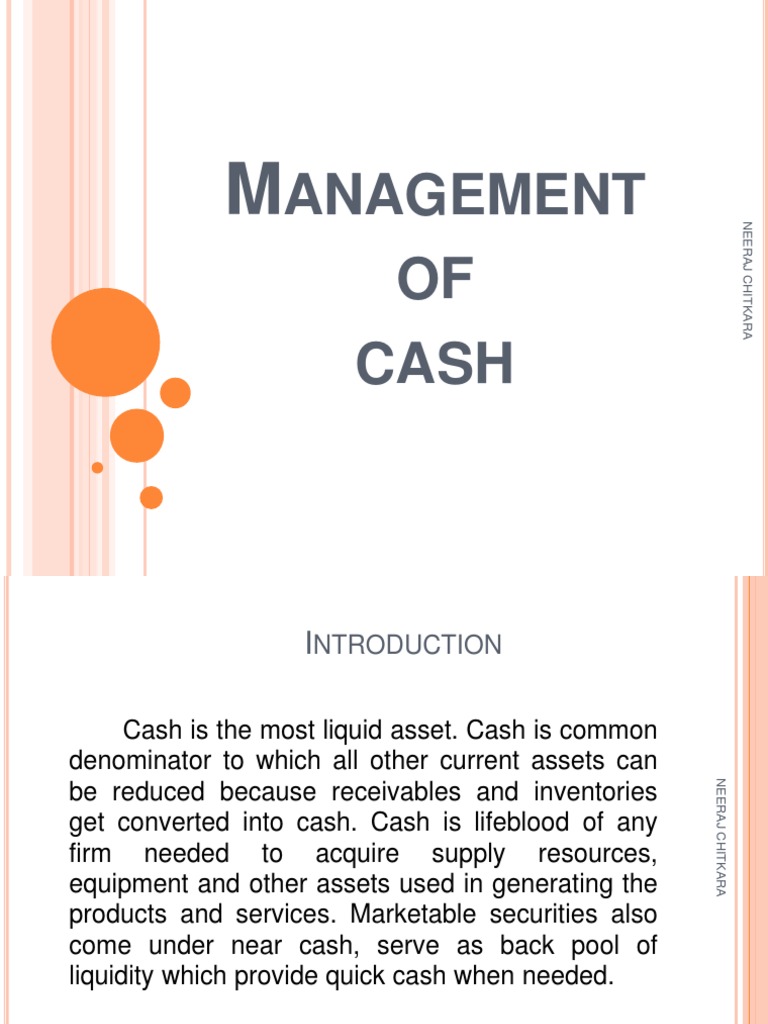 Cash Management | Download Free PDF | Float (Money Supply) | Payments