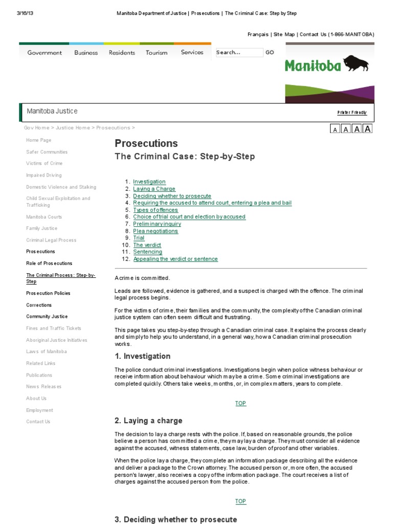 A Step-by-Step Explanation of the Canadian Criminal Prosecution Process ...