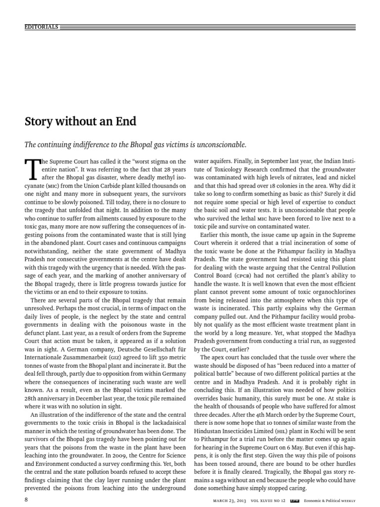 Story Without An End | PDF | Environmental Science | Waste