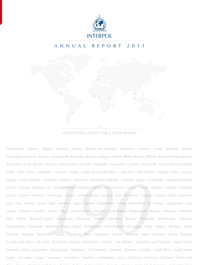 Interpol Annual Report 2011 - en - LR | PDF | Human Trafficking | Police