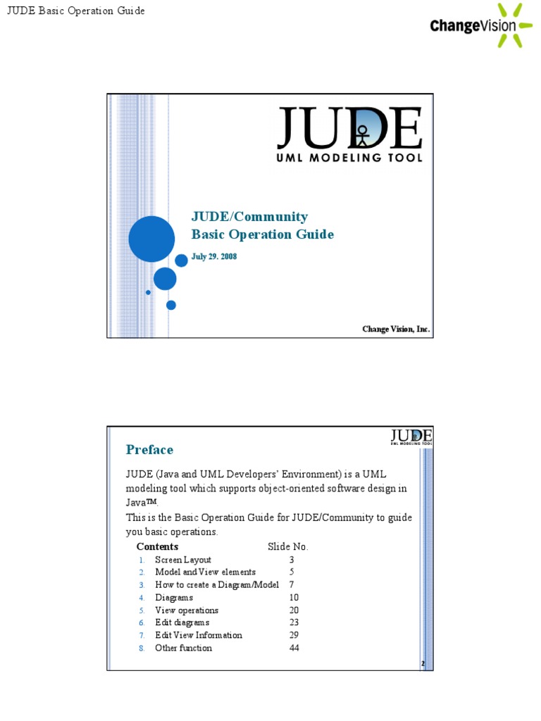 JUDE BasicOperationGuide e | PDF | Computer File | System Software