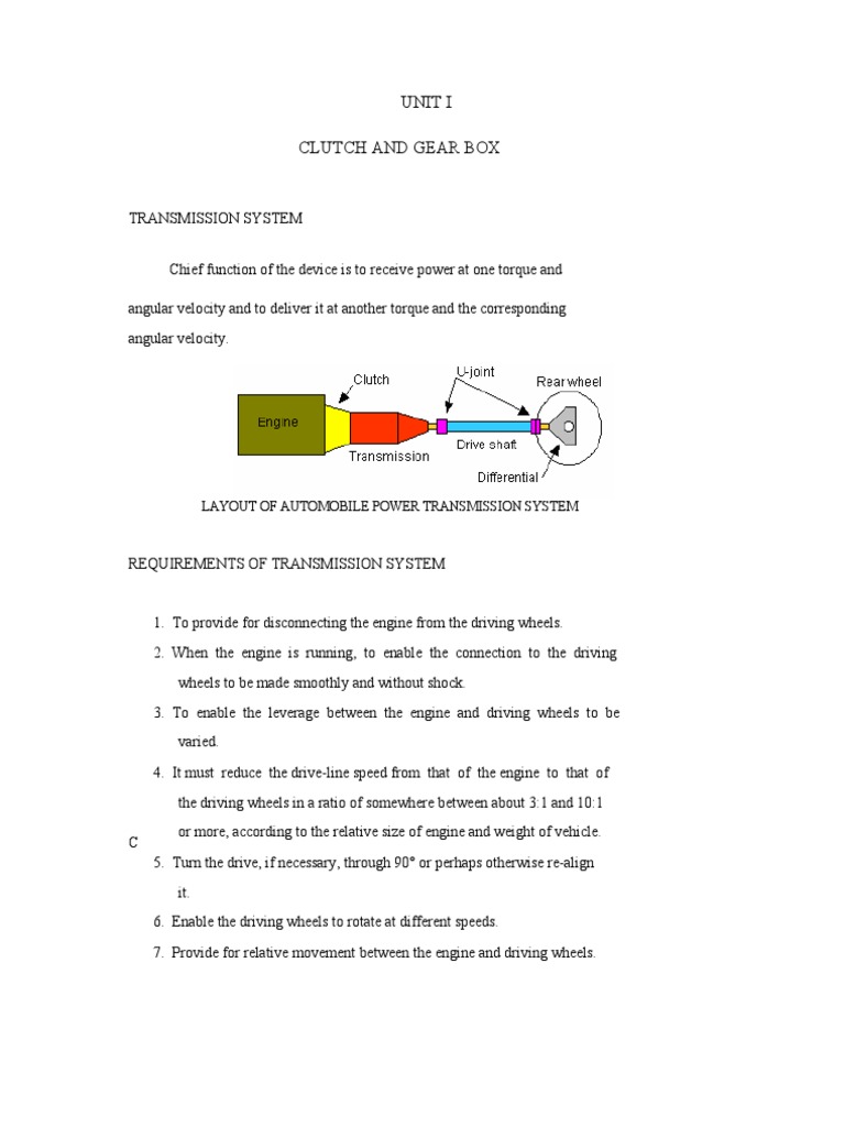 Automotive Transmission | PDF | Transmission (Mechanics) | Gear