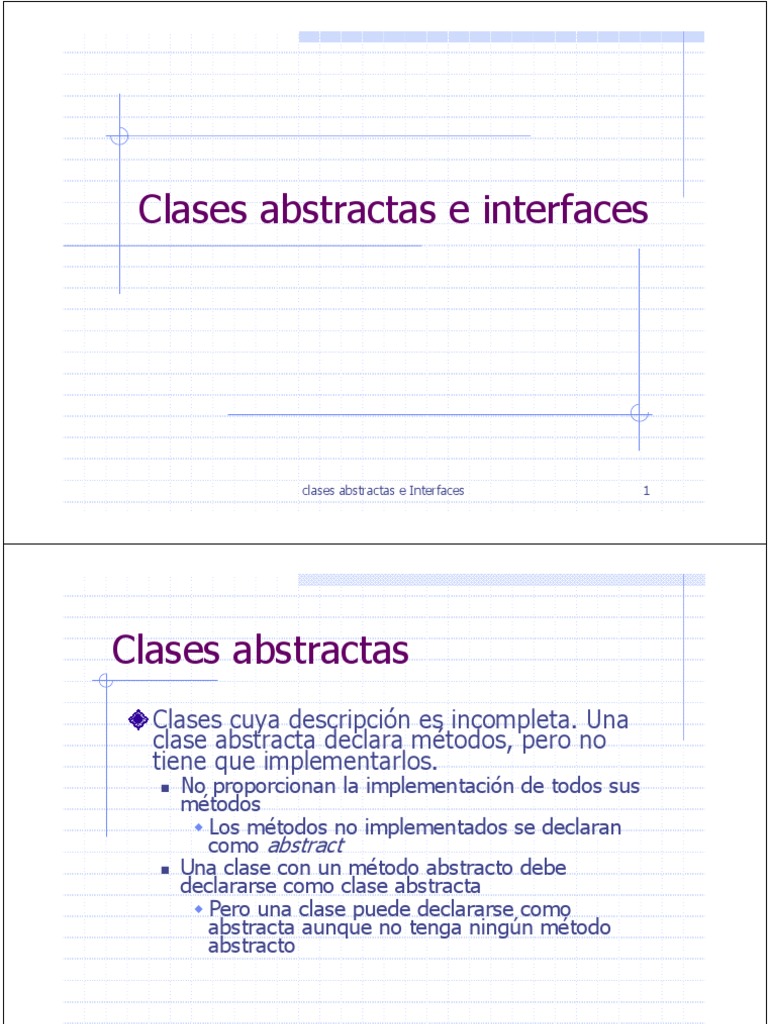 Clases Abstractas e Interfaces | PDF | C ++ | Clase (Programación informática)