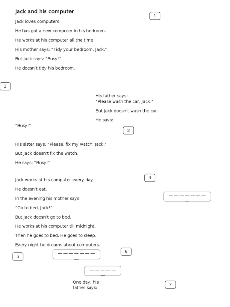 Jack and His Computer | PDF | Leisure