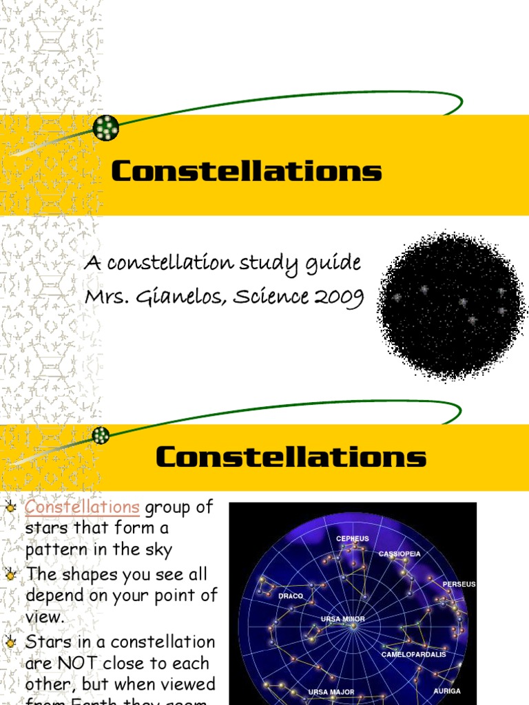 Constellations Study Guide | PDF | Astrological Sign | Constellation