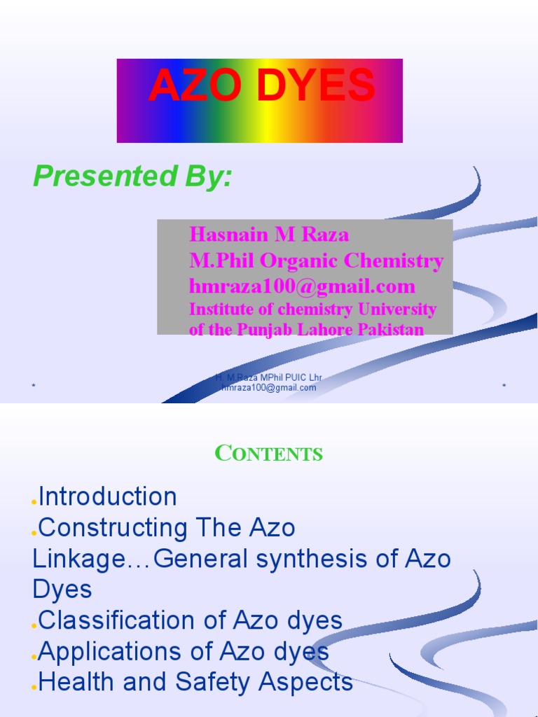 Azo Dyes | Amine | Dye