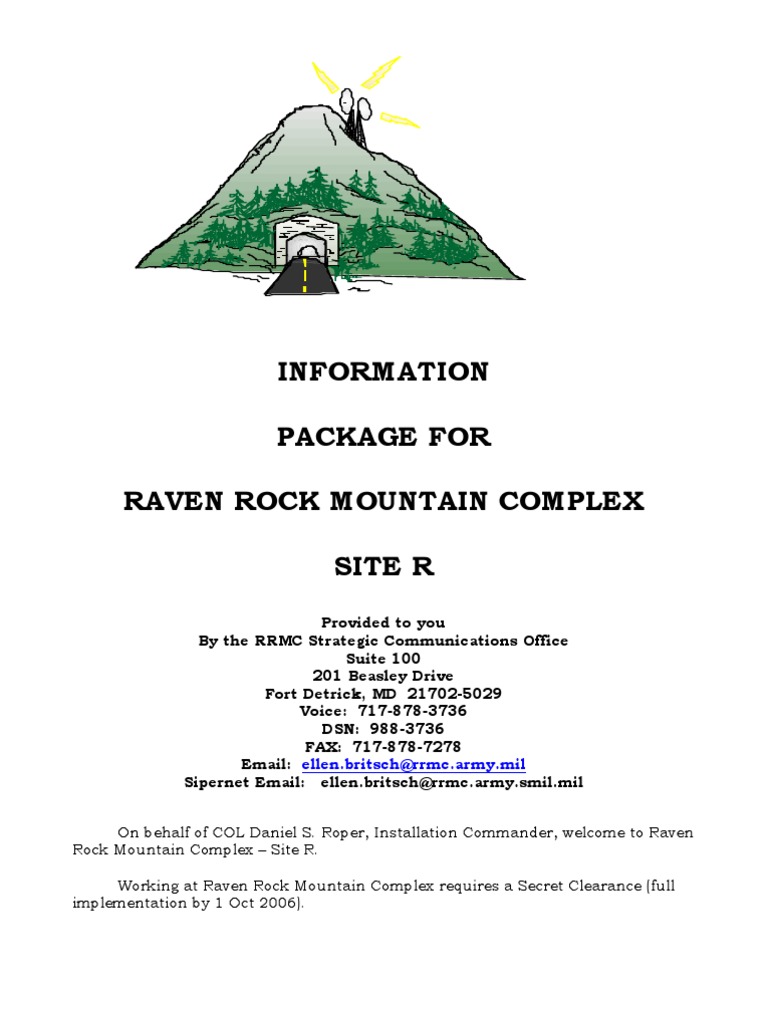 Information Package For Raven Rock Mountain Complex Site R: ellen ...