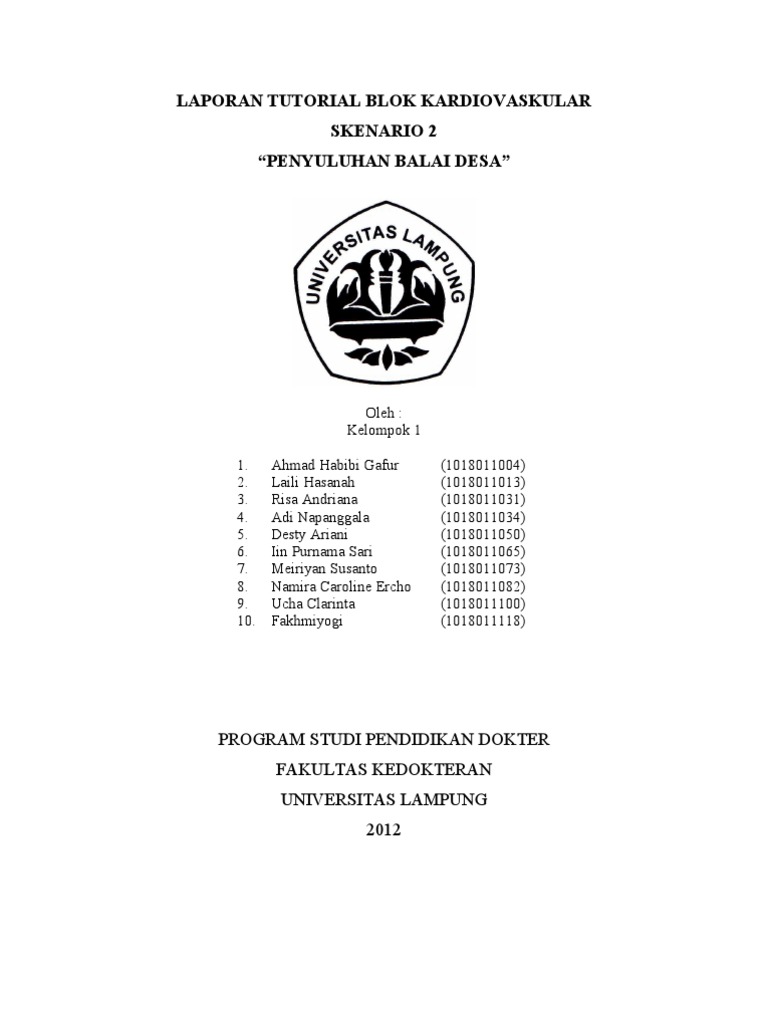 Lap Tutorial Skenario2 Kardio | PDF