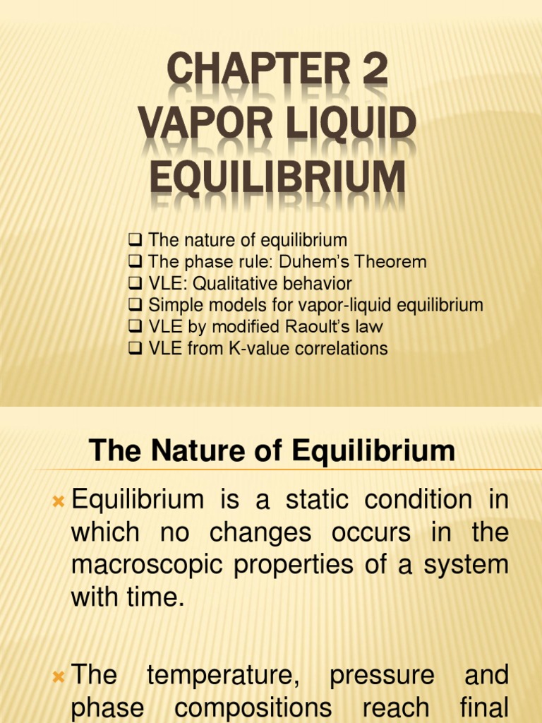 Week 2 - Vle Part 1 | PDF | Phase Rule | Phase Diagram