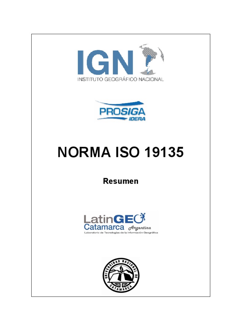 Iso 19135 PDF | PDF | Organización internacional para la ...