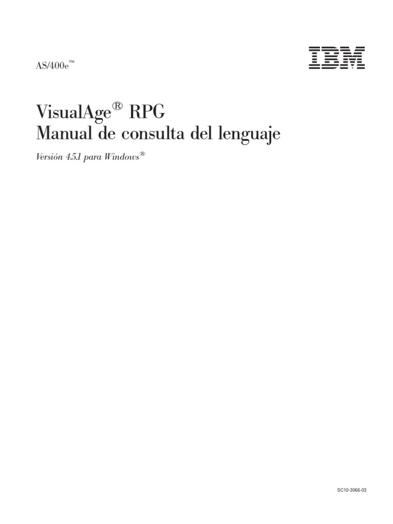 RPG Referencia | PDF | Lenguaje de programación | Navegador web