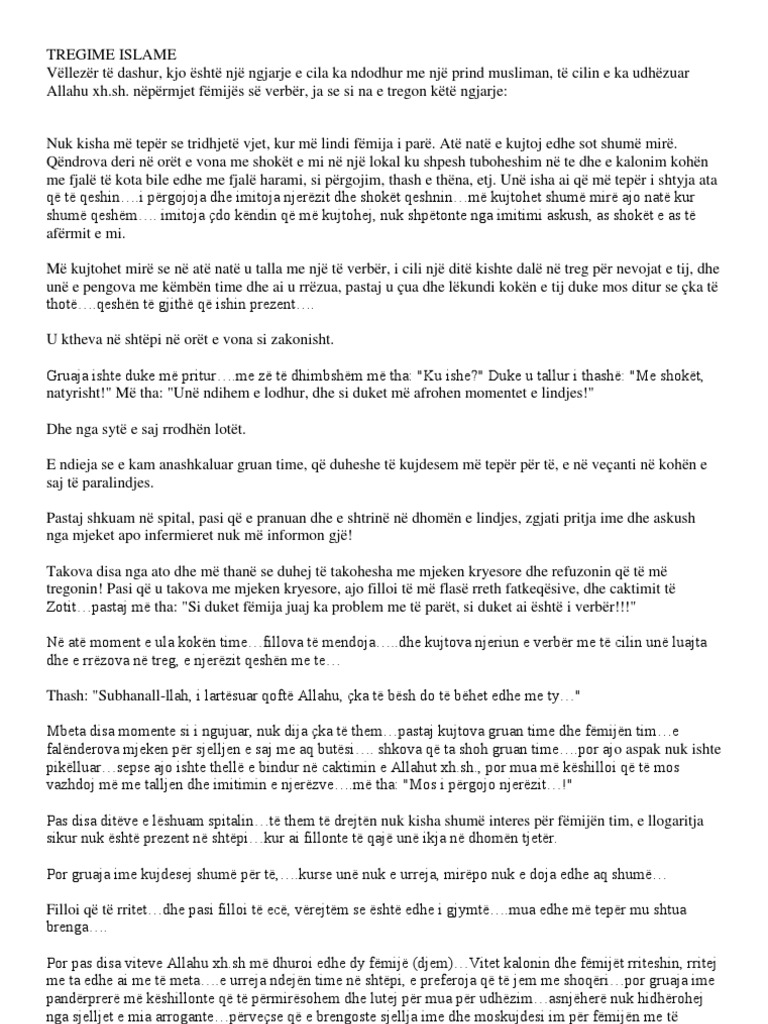Tregime Islame | PDF