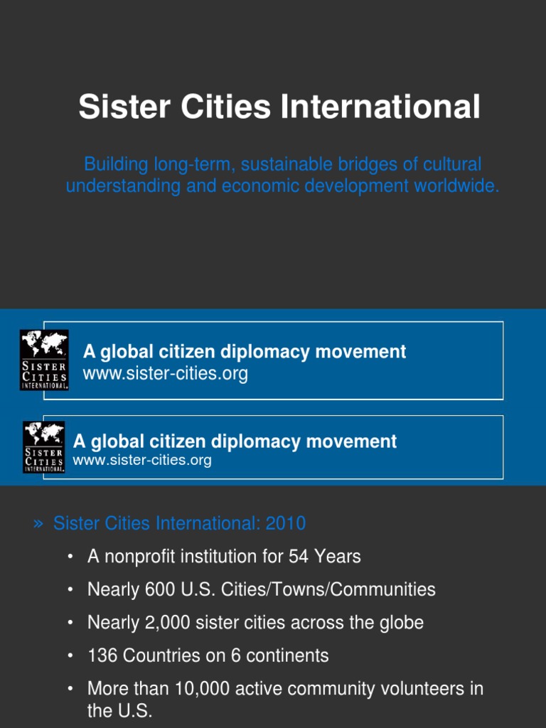 Sister Cities International | PDF | International Relations | Foreign ...