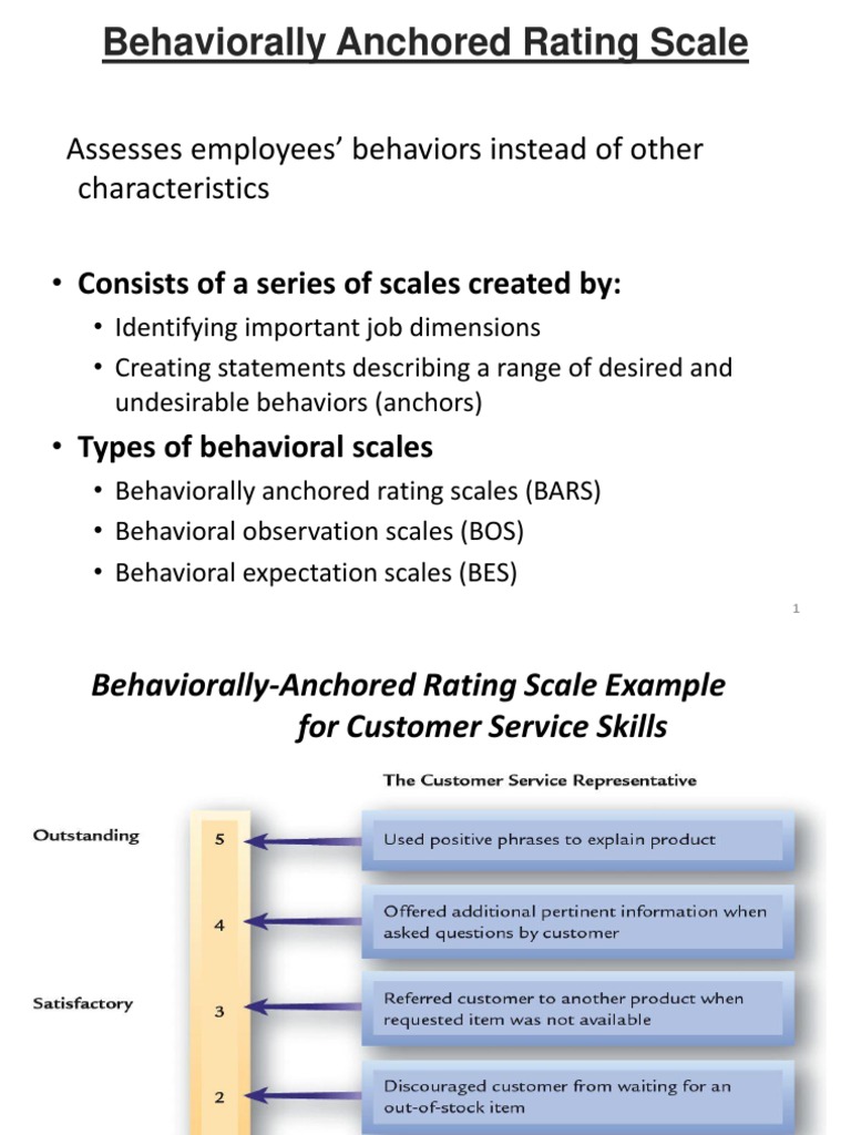 Behavioral Anchored Rating Scale
