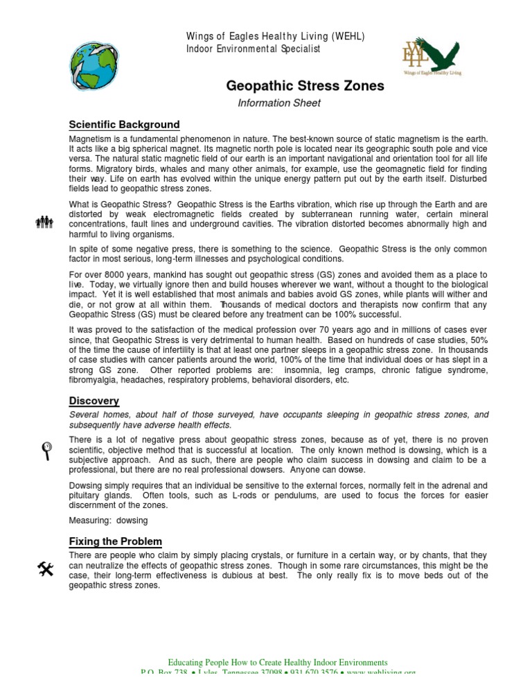 Geopathic Stress Zones | PDF | Stress (Biology) | Earth