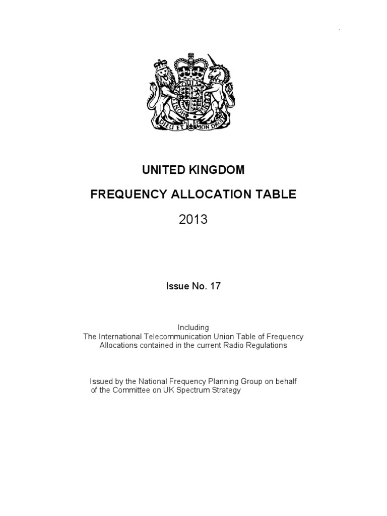UK FAT: Your guide to frequency allocations | PDF | Radio Spectrum | Radio