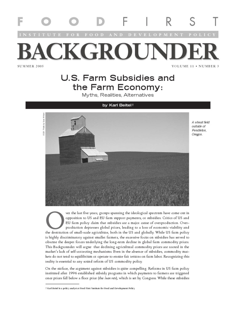Subsidies | PDF | Agricultural Subsidy | Subsidy
