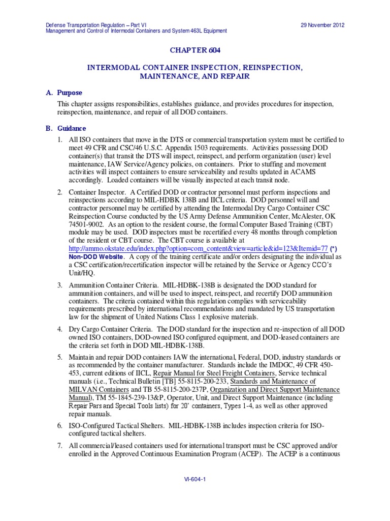 DTR Part VI 604 | PDF | United States Department Of Defense | Industries