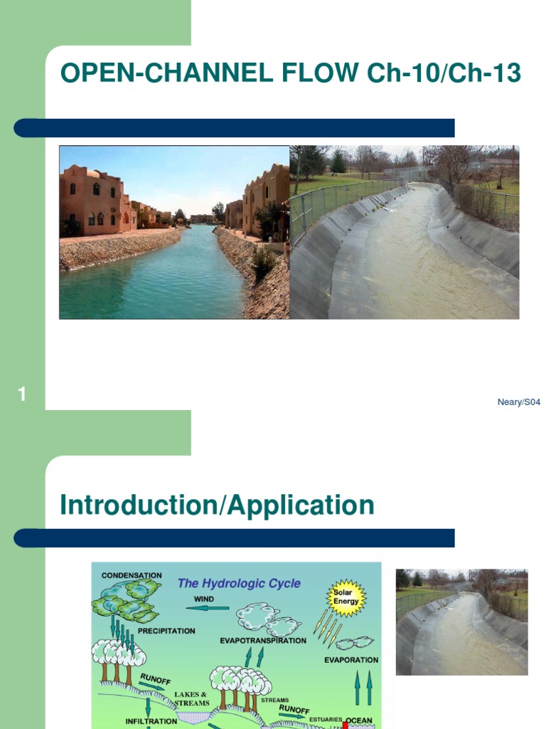 Open Channel Flows- Fluid Mechanics | Fluid Dynamics | Continuum Mechanics