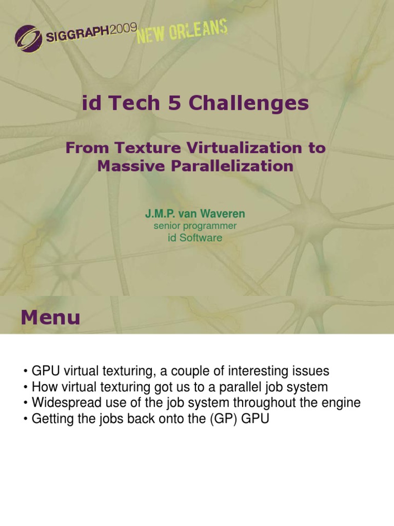 05-JP Id Tech 5 Challenges | PDF | Texture Mapping | Multi Core Processor