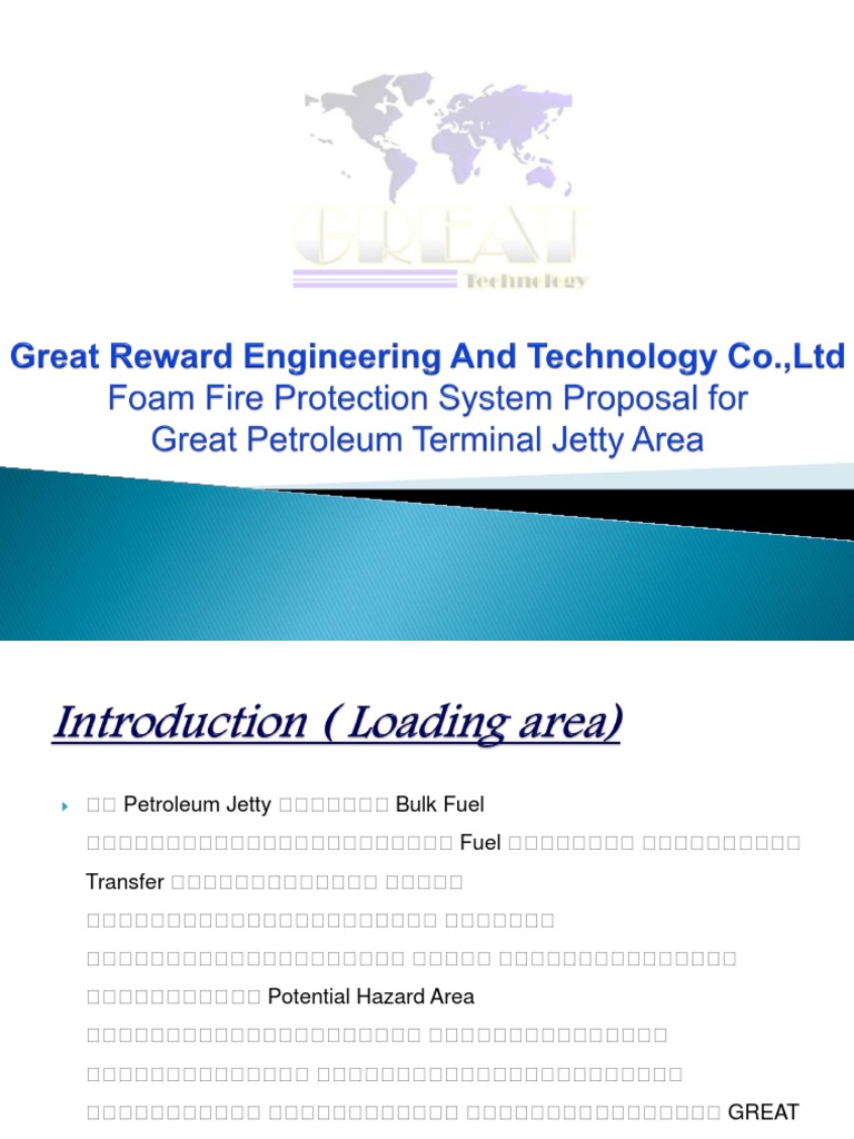 Jetty Fire Protection System Presentation | PDF