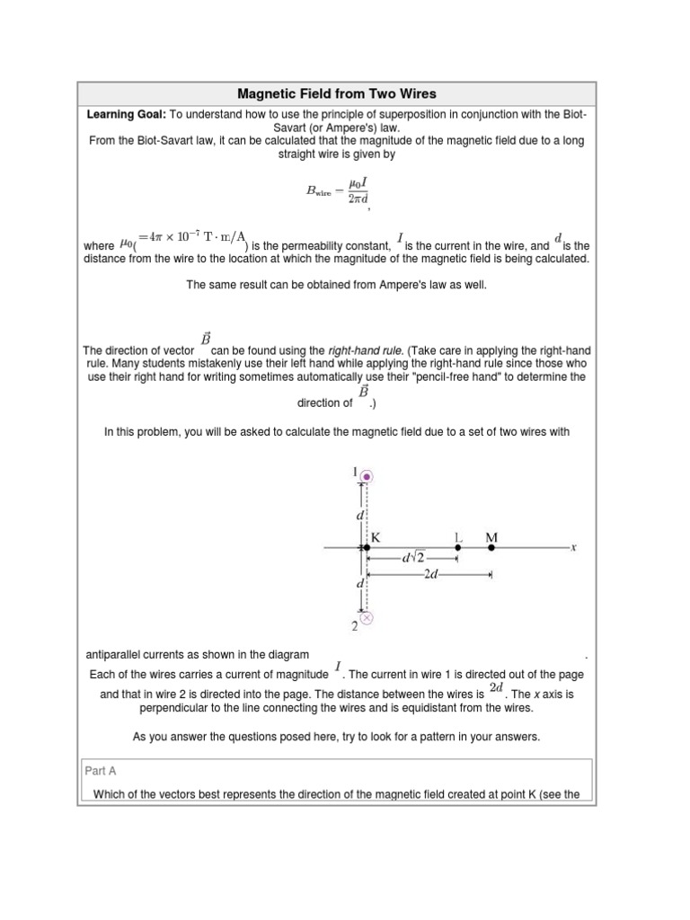 Magnetic Wire | PDF | Magnetic Field | Norm (Mathematics)