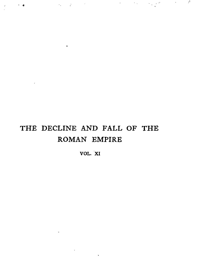 The History of The Decline and Fall of The Roman Empire Vol011 | PDF ...