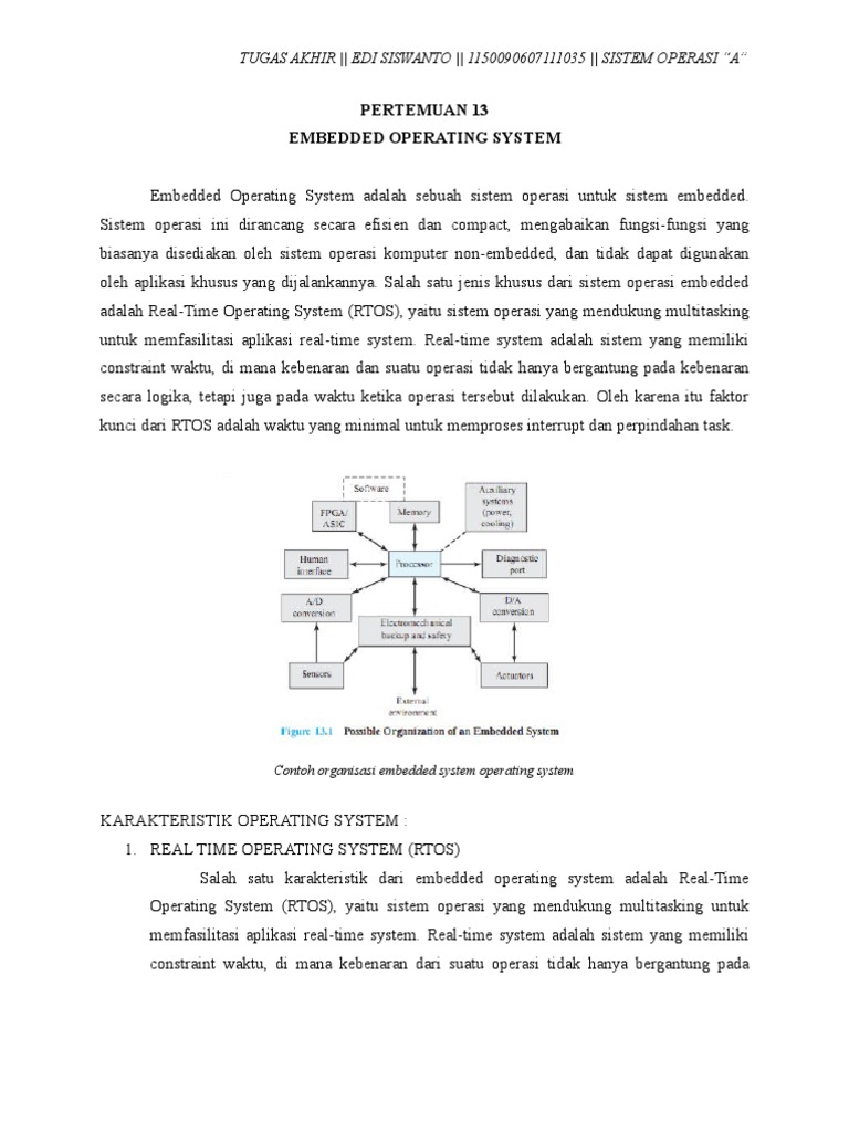 Embedded Operating System | PDF