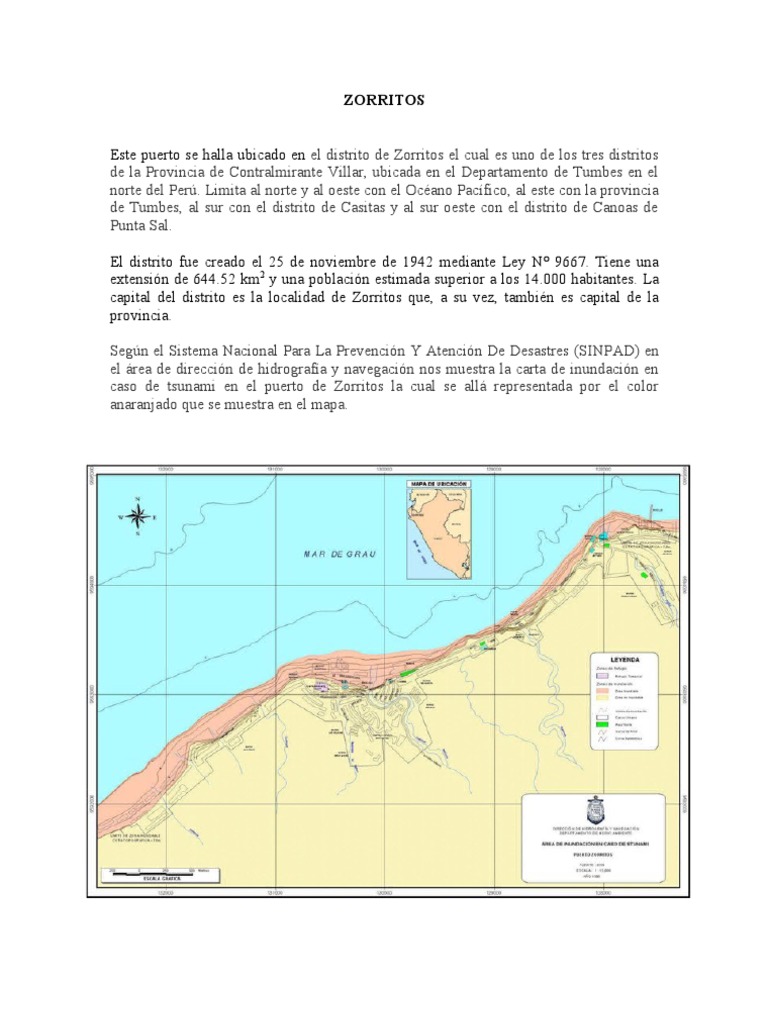 Puerto Zorritos | PDF | Marea | El nivel del mar