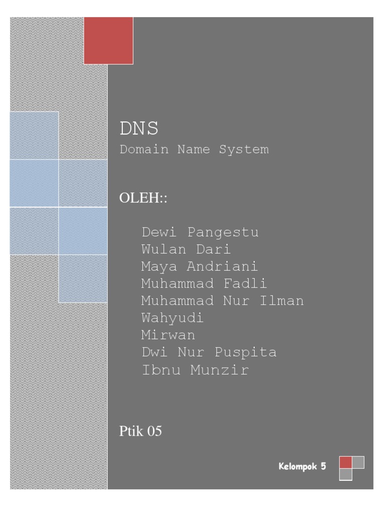 DNS (Domain Name System) | PDF | Metode & Bahan Ajar | Komputer