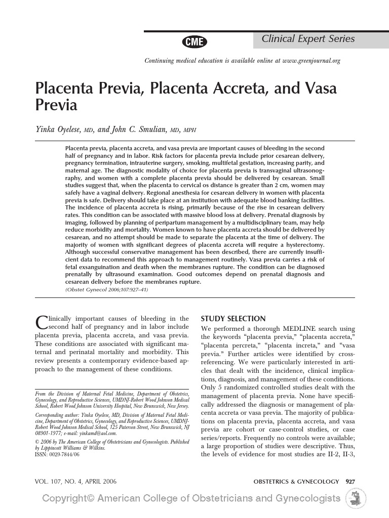 placenta previa .pdf | Caesarean Section | Childbirth