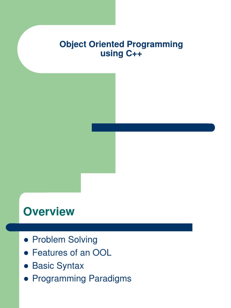 CPP | PDF | Object Oriented Programming | C++ CPP | PDF | Object Oriented Programming | C++