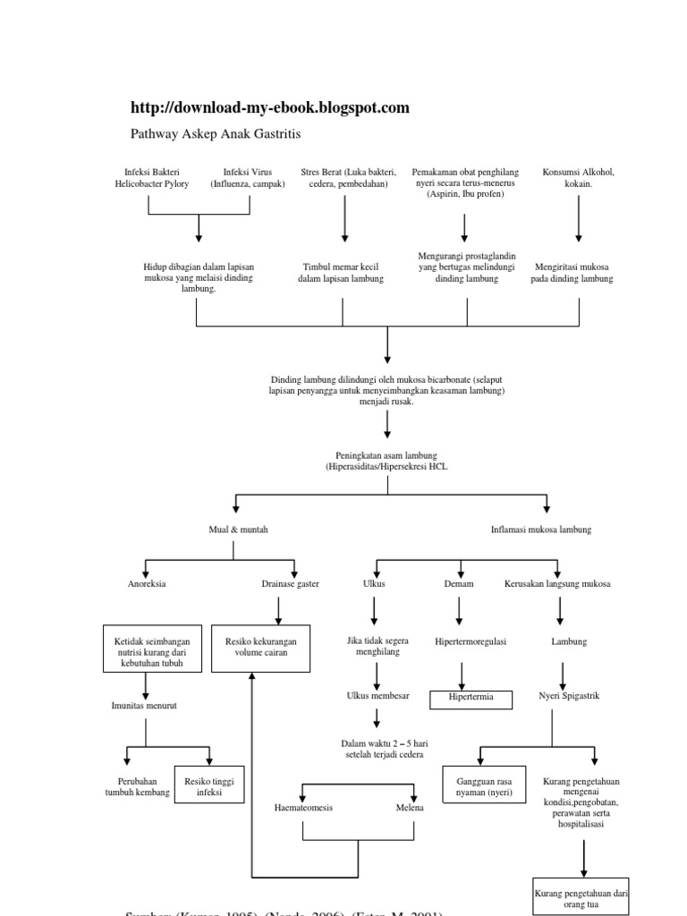 Pathway Askep Gastritis | PDF
