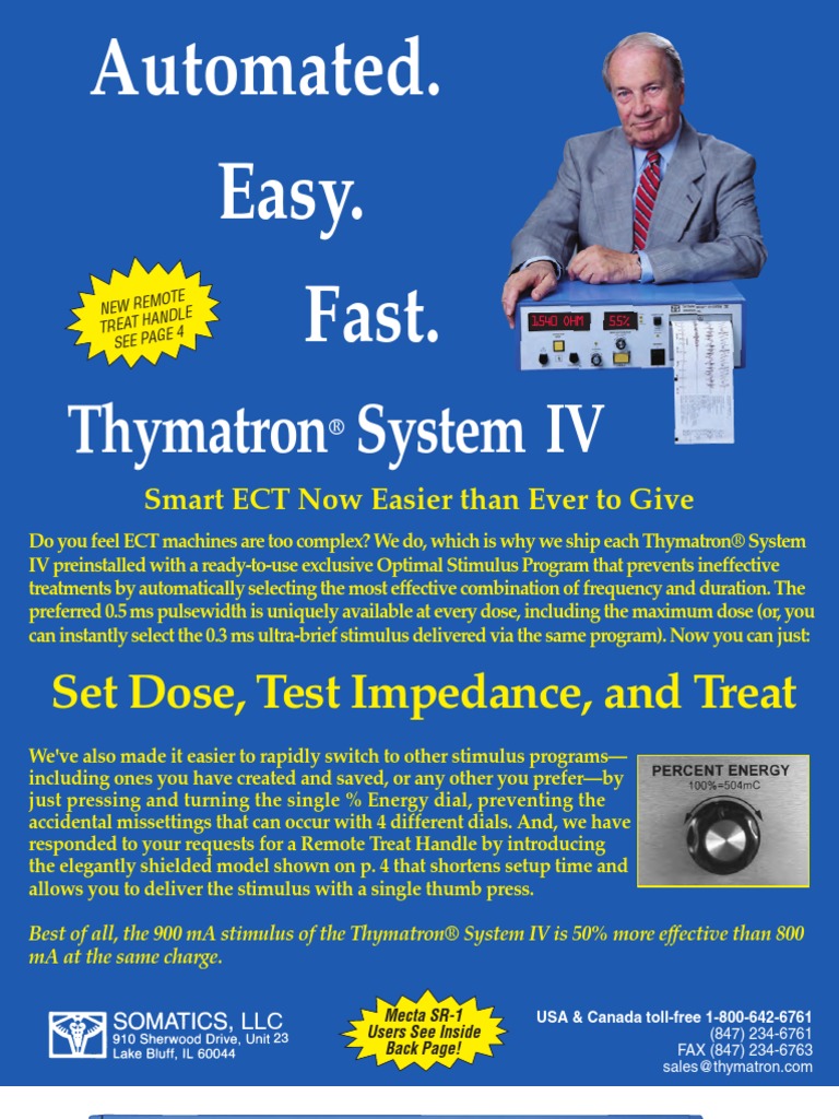 Thymatron 4 | PDF | Electroconvulsive Therapy | Electroencephalography