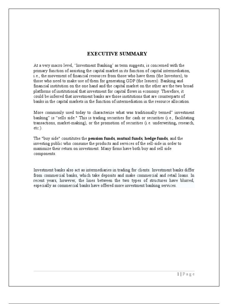 Investment Banking Explained Pdf Investment Banking Initial
