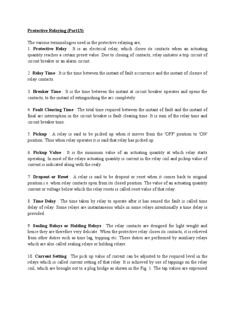 Protective Relaying | PDF | Relay | Electricity