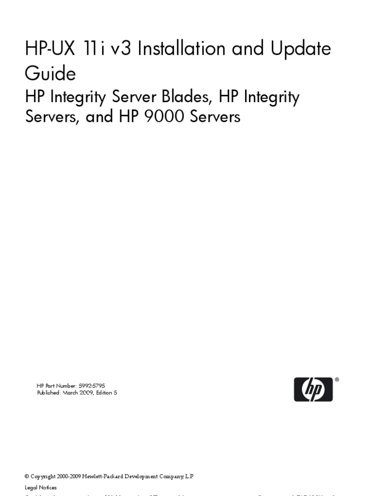 HP-UX 11i v3 Installation | PDF | Operating System | Websites