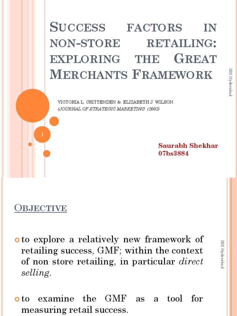 Success Factors in Non-Store Retailing | PDF | Retail | Marketing Strategy