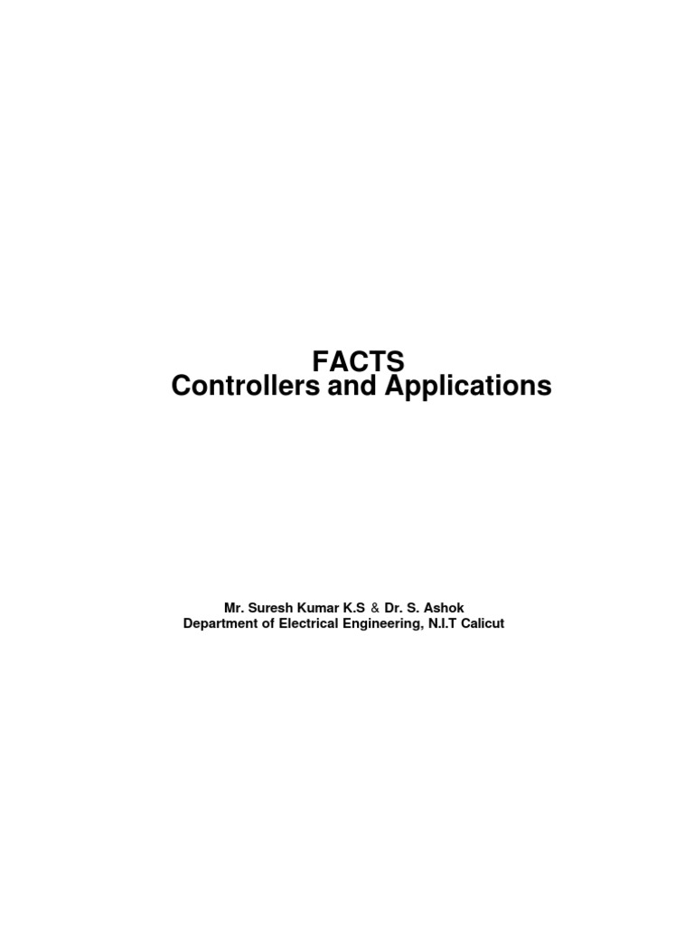 FACTS Controllers | PDF | Capacitor | Electric Power Transmission