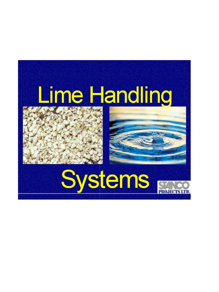 Lime Manual PDF | PDF | Mill (Grinding) | Calcium