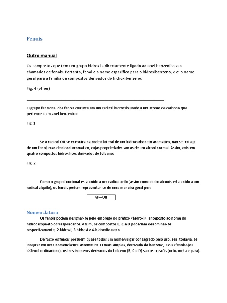 Fenois | PDF | Átomos | Química Orgânica