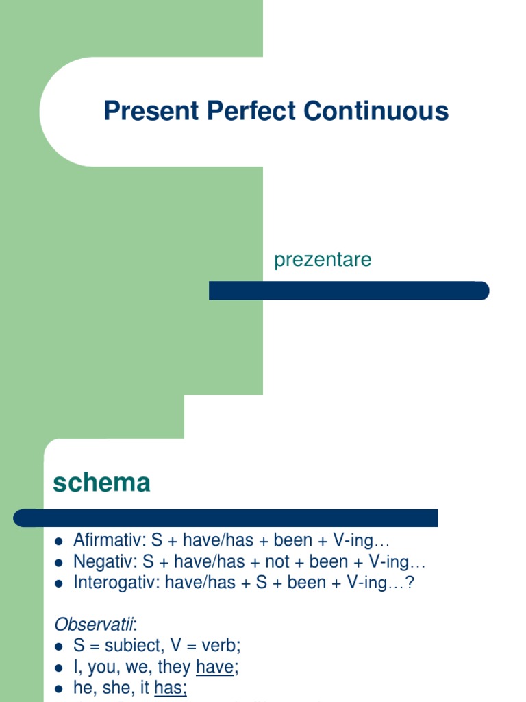 Present Perfect Continuous Guide | PDF