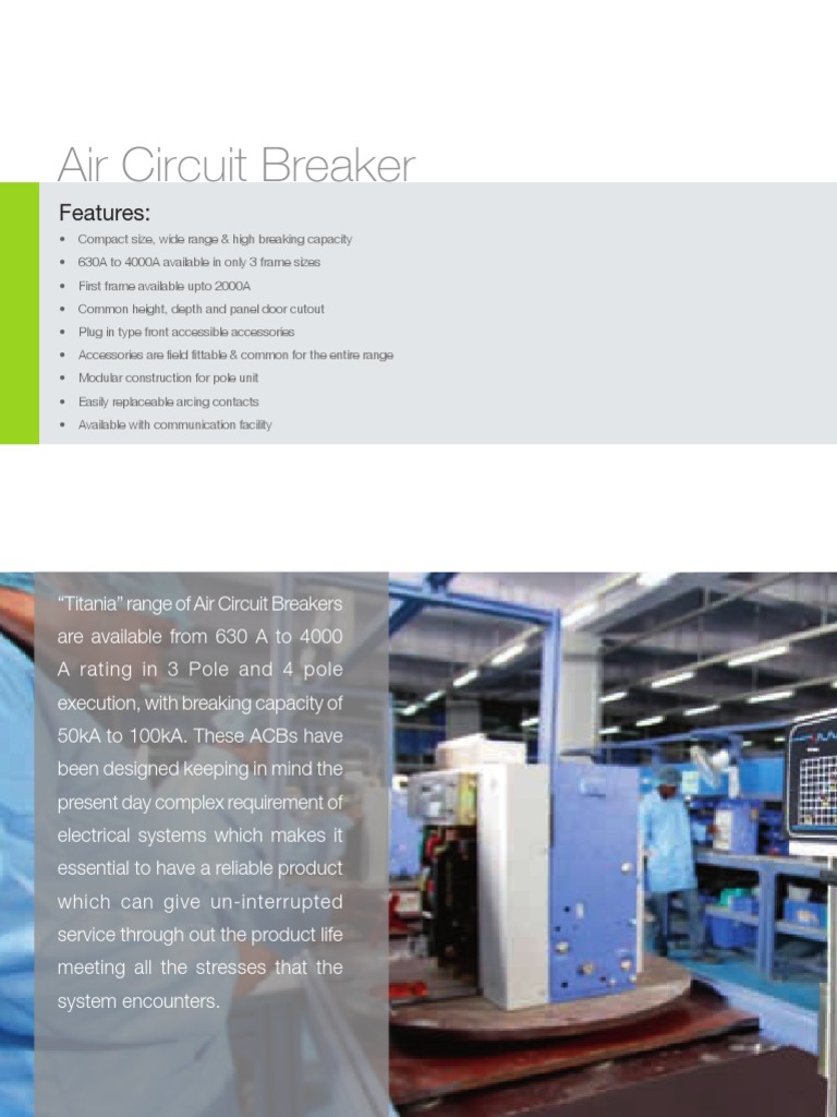 ACB Working Manual-Havells | PDF | Switch | Electrical Equipment