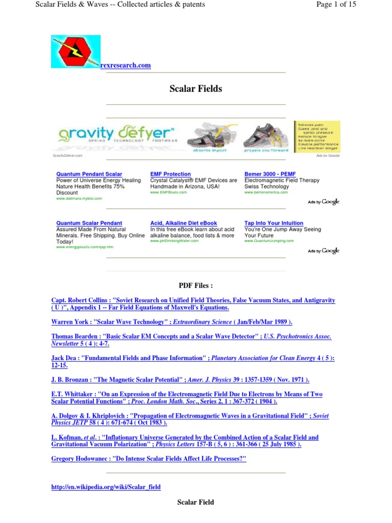 Scalar Scalar | PDF | Field (Physics) | Standard Model