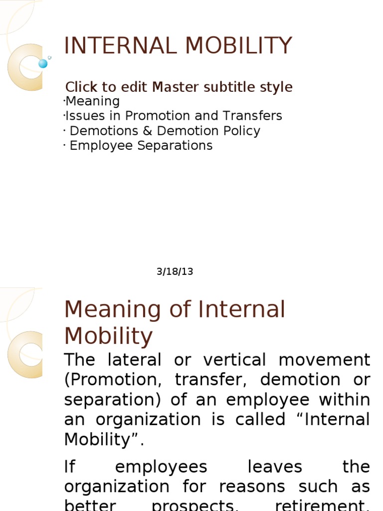 Internal Mobility | Labor | Employment