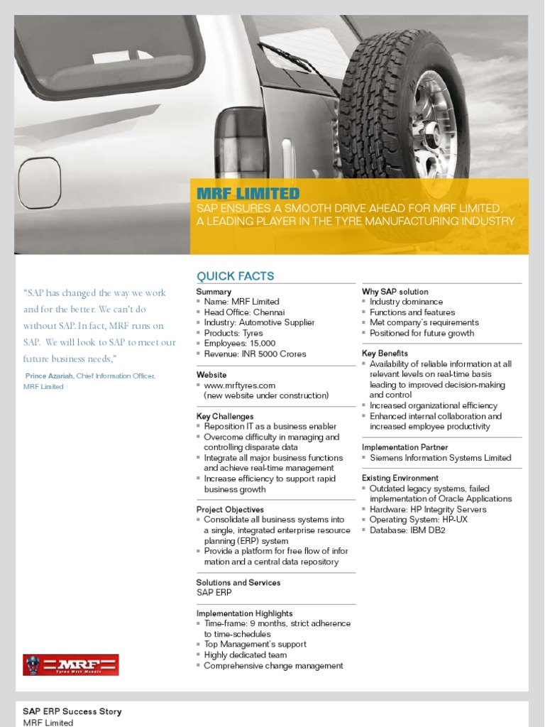 MRF | PDF | Career & Growth | Technology & Engineering