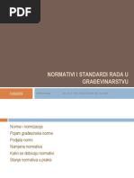Normativi I Standardi Rada U Gradjevinarstvu | PDF