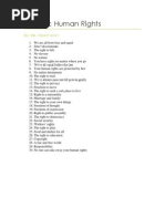 30 Basic Human Rights List | PDF | History