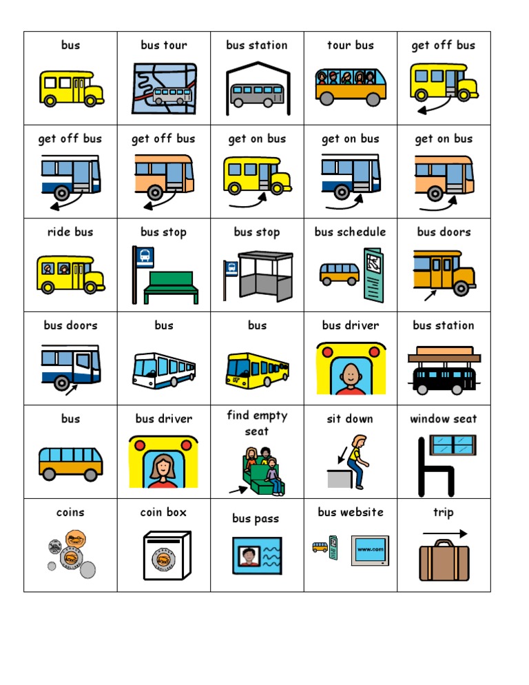 Bus Vocabulary | PDF | Bus Transport | Public Transport